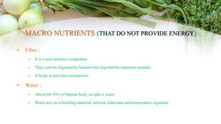 Food science food,nutrition,nutrients and health | PPTX