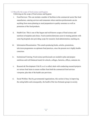 Food science and hygiene | PDF