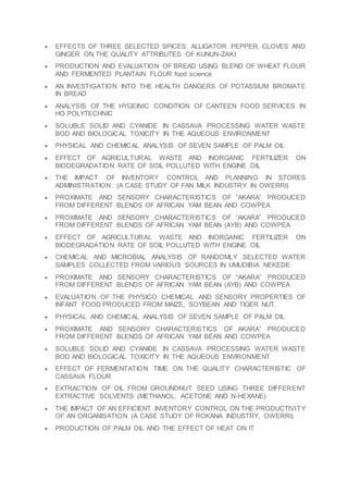 FOOD SCIENCE AND TECHNOLOGY PROJECT TOPICS AND MATERIALS.docx
