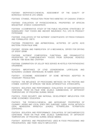 FOOD SCIENCE AND TECHNOLOGY PROJECT TOPICS AND MATERIALS.docx
