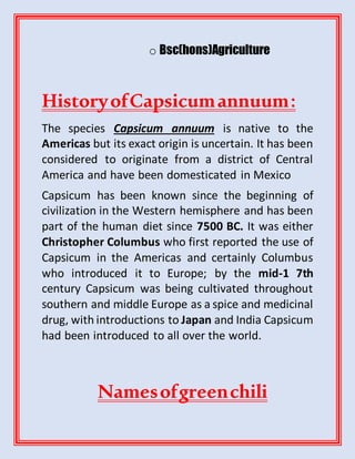 GREEN CHILLI | DOCX