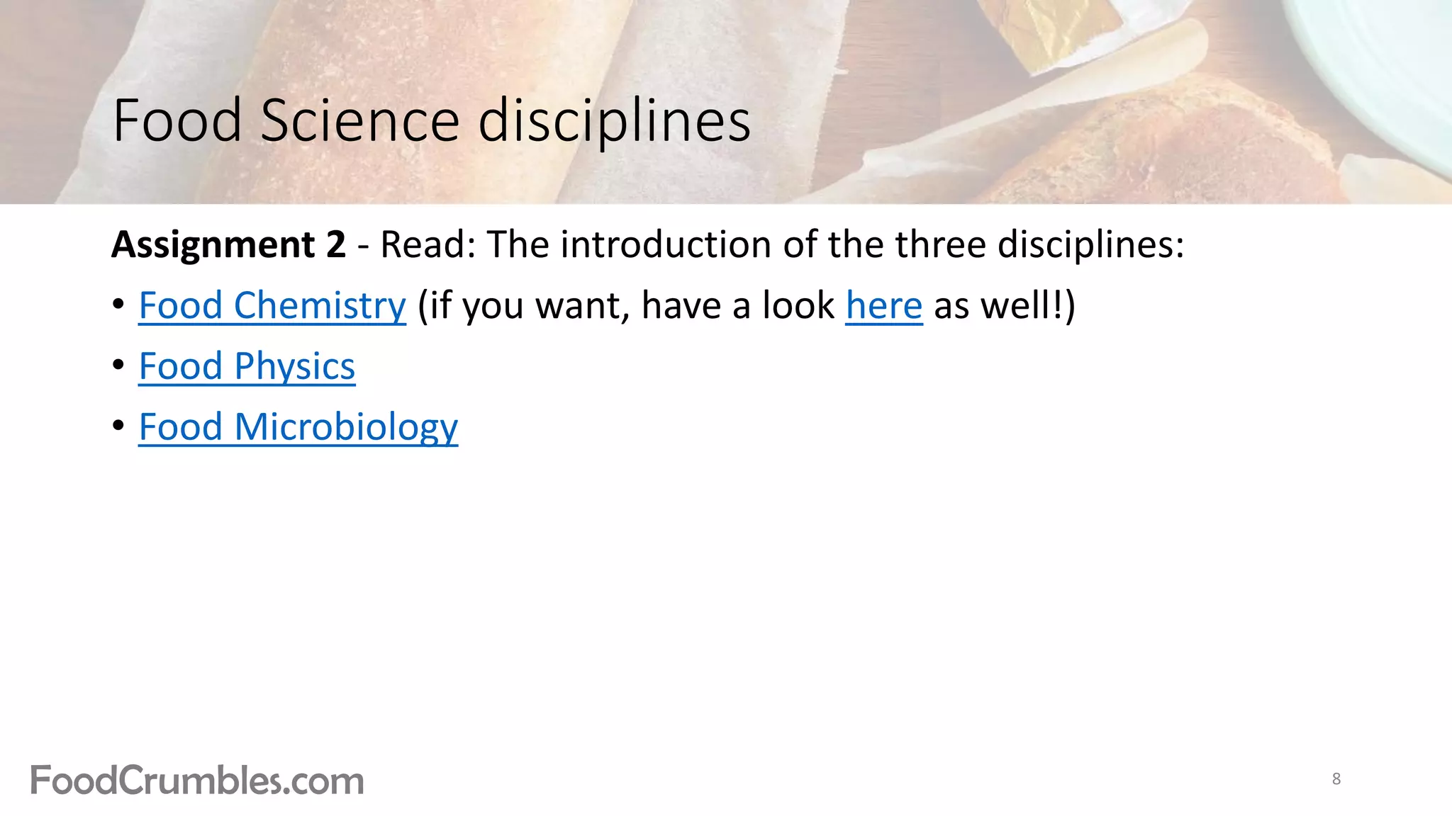 Food science basics session 1 slides | PDF