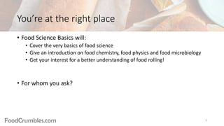 Food science basics session 1 slides | PDF