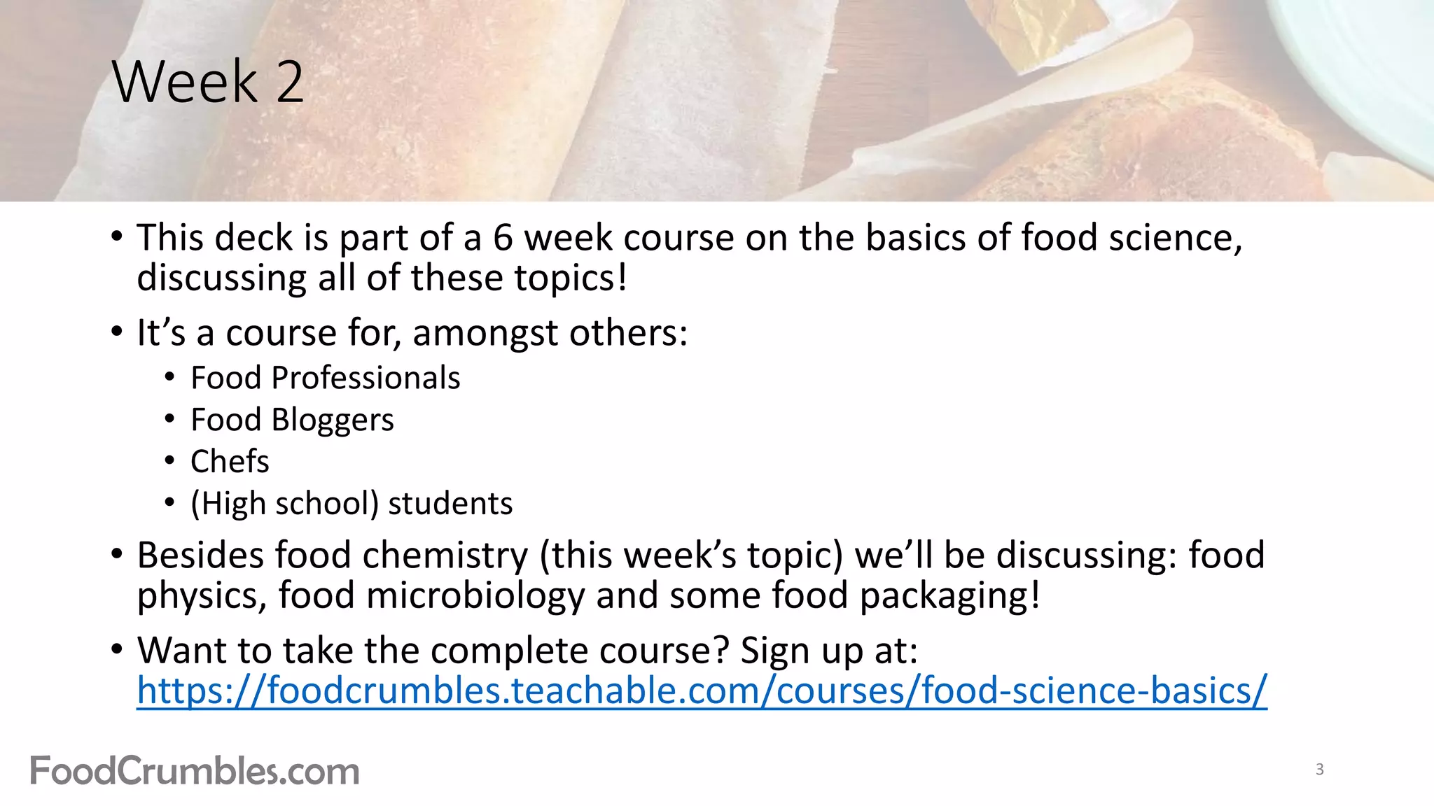 Food science basics 2 - Food Chemistry Basics | PDF | Chemistry | Science