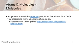 Food science basics 2 - Food Chemistry Basics | PDF | Chemistry | Science