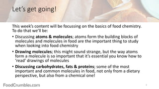 Food science basics 2 - Food Chemistry Basics | PDF | Chemistry | Science