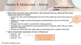 Food science basics 2 - Food Chemistry Basics | PDF | Chemistry | Science