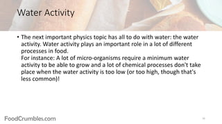 Food science basics 4 - Food Physics | PDF