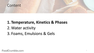 Food science basics 4 - Food Physics | PDF