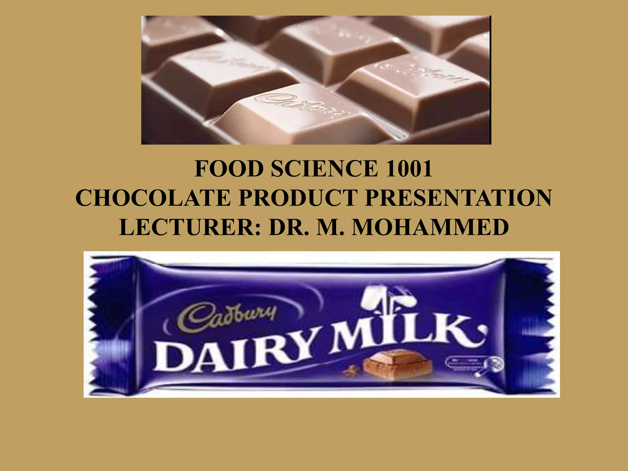 Chocolate Product Processing and Quality Control | PPT