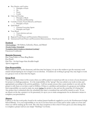 Foodscoursesyllabusforpdf (1) | PDF