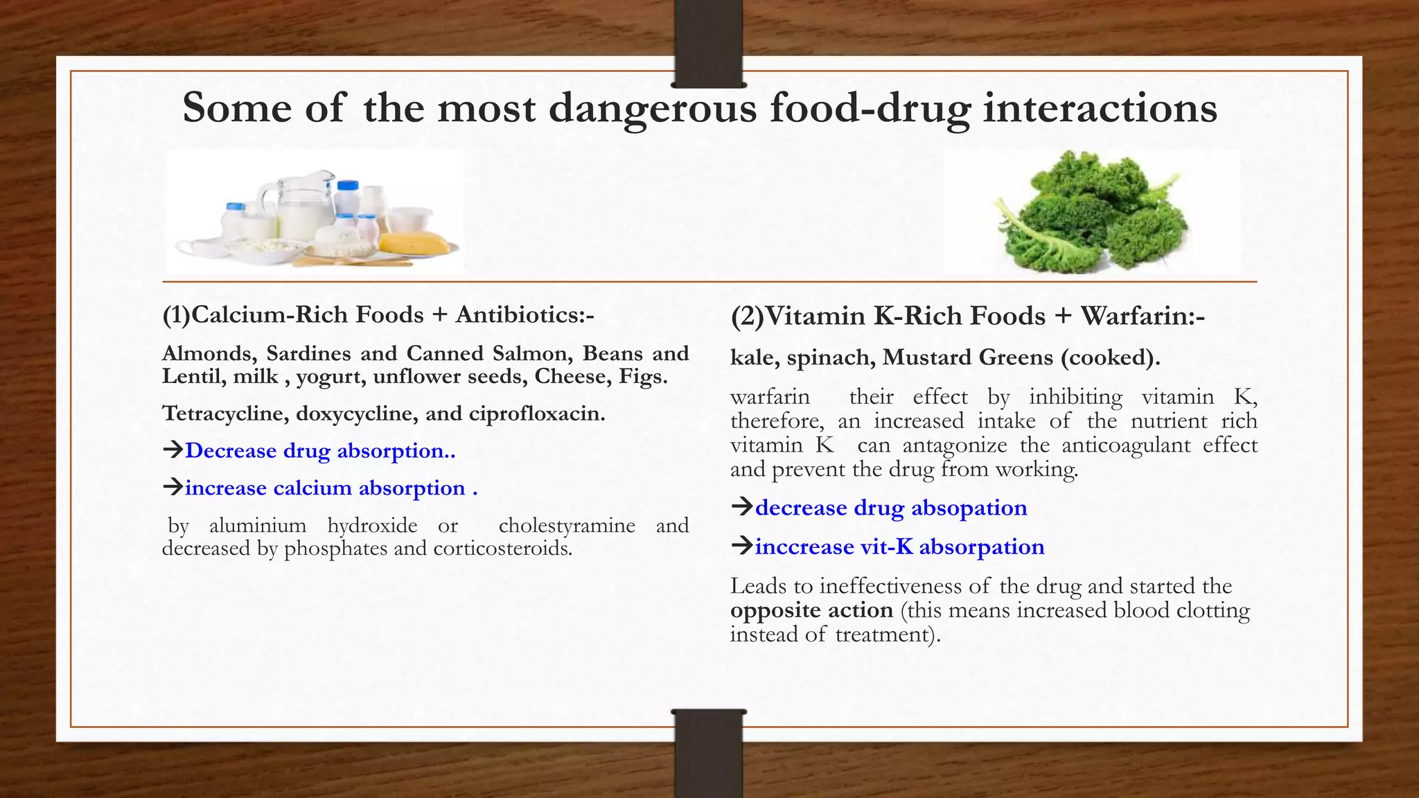 Foods drugs interaction | PPTX
