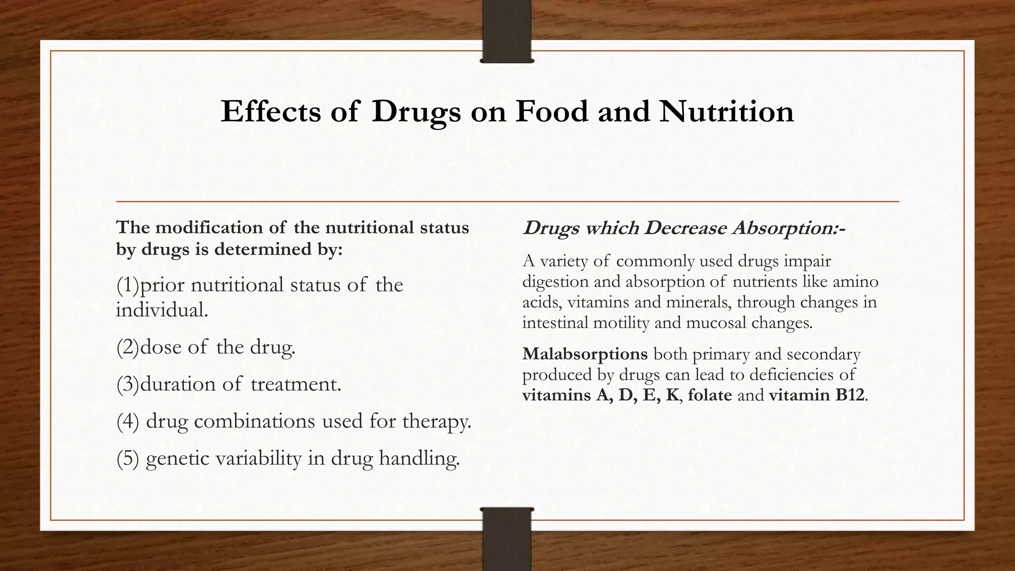 Foods drugs interaction | PPTX