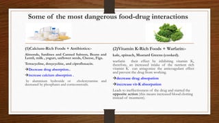 Foods drugs interaction | PPTX