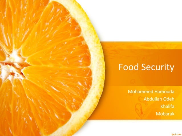 Food security | PPT