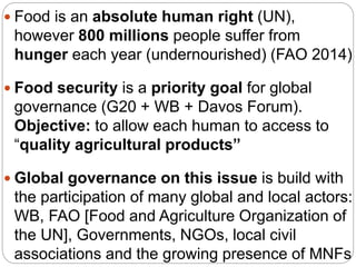 Food Security and Developing Countries | PPTX