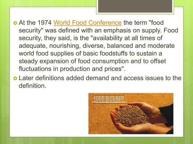 Food security | PPTX