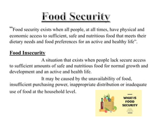 Food security,Management of Food security | PPTX