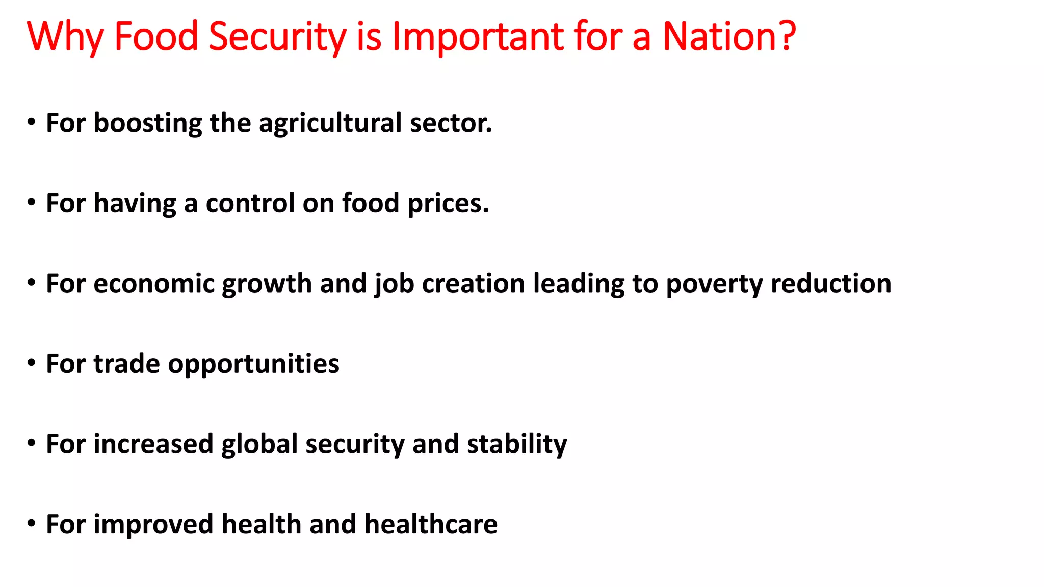 Food security | PPTX