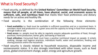 Food security | PPTX