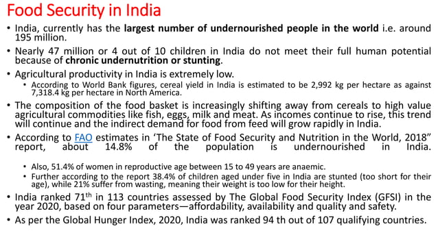 Food security | PPTX | Agriculture | Industries