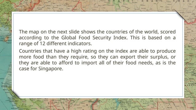 Food Security Powerpoint geography year 9 | PPTX