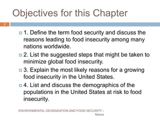 Food security and environmental degradation | PPTX