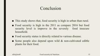 Food security and Nutrition in Nepal | PPTX