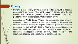 Food security and poverty reduction | PPTX