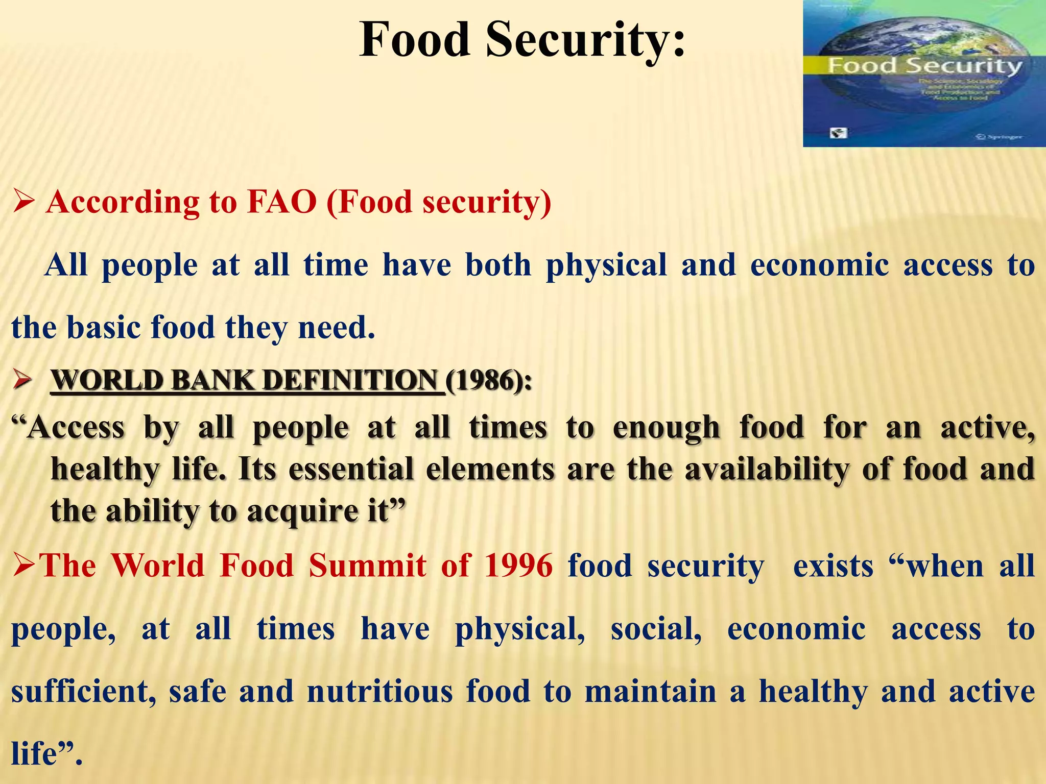 Food security and public distribution system | PPTX