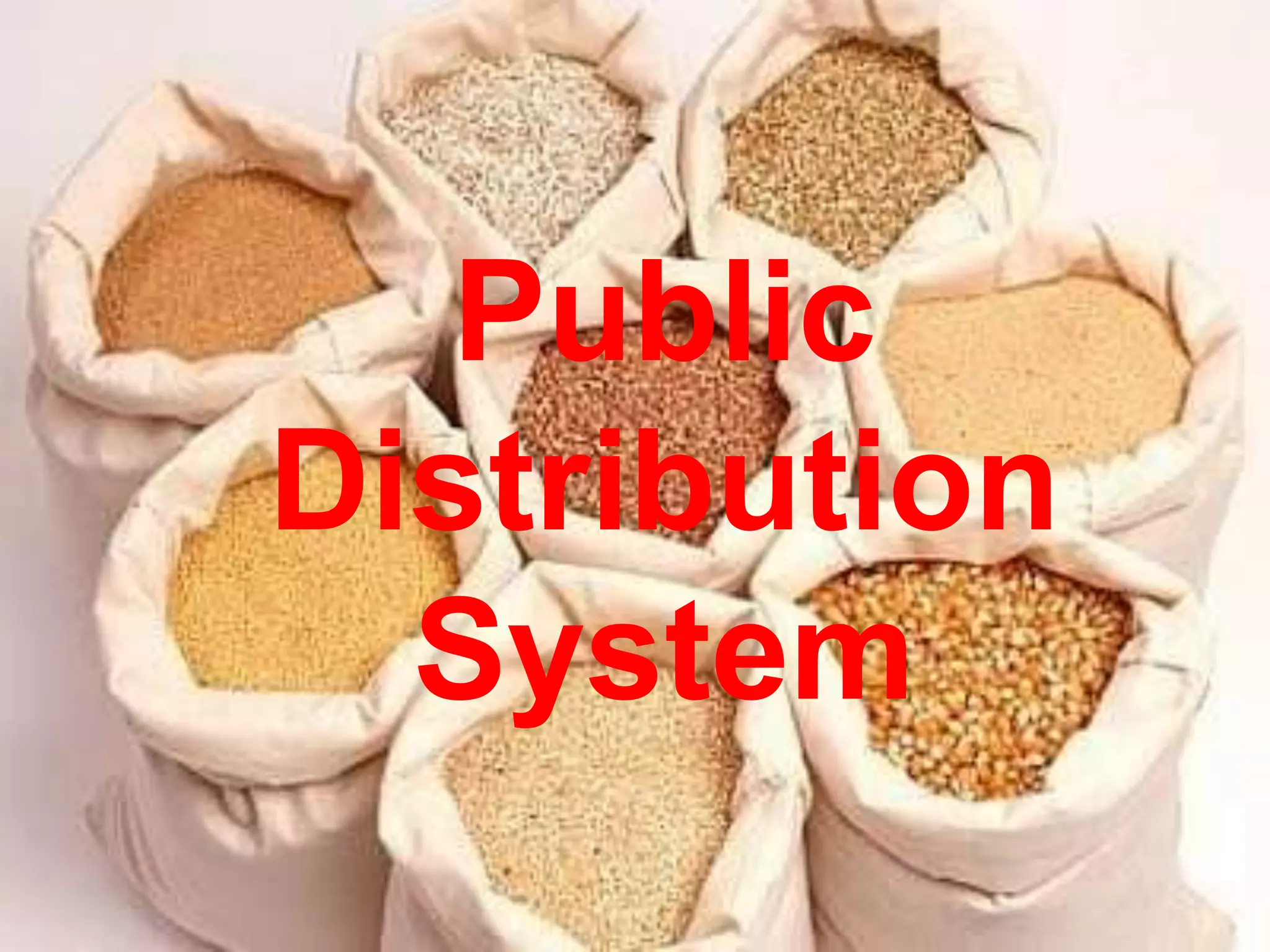 Food security and public distribution system | PPTX