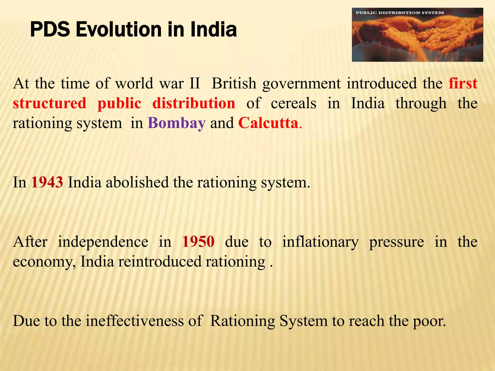 Food security and public distribution system | PPTX