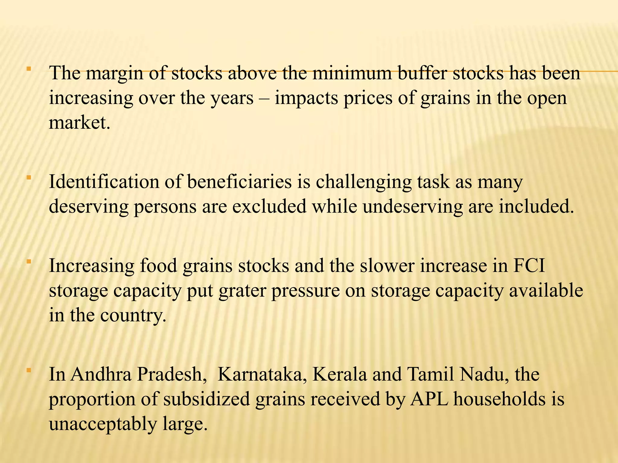 Food security and public distribution system | PPTX