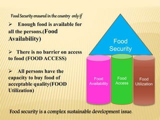 Food security and public distribution system | PPTX
