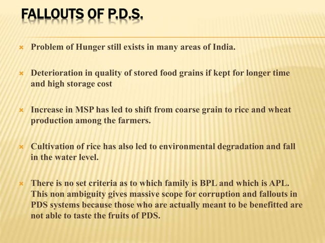 Food security and public distribution system | PPTX | Agriculture ...