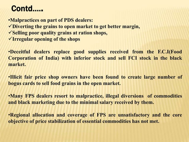 Food security and public distribution system | PPTX | Agriculture ...