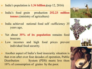 Food security and public distribution system | PPTX