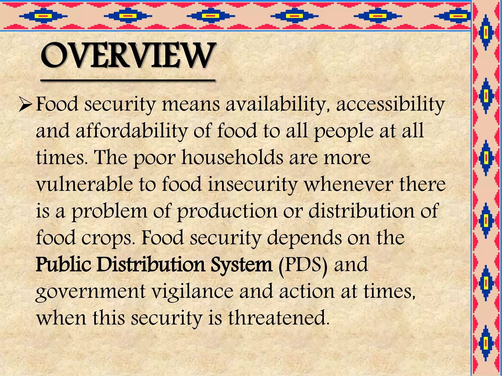 Food Security in India class 9 CBSE | PPTX