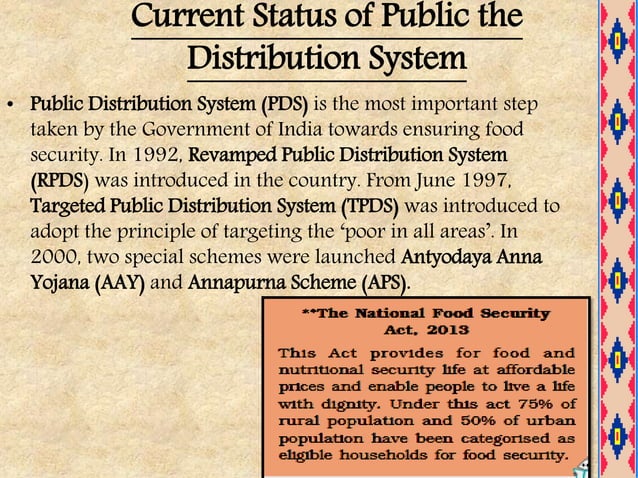 Food Security in India class 9 CBSE | PPTX | Agriculture | Industries