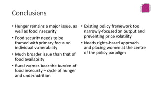 Food security, hunger & nutrition in sindh | PPTX