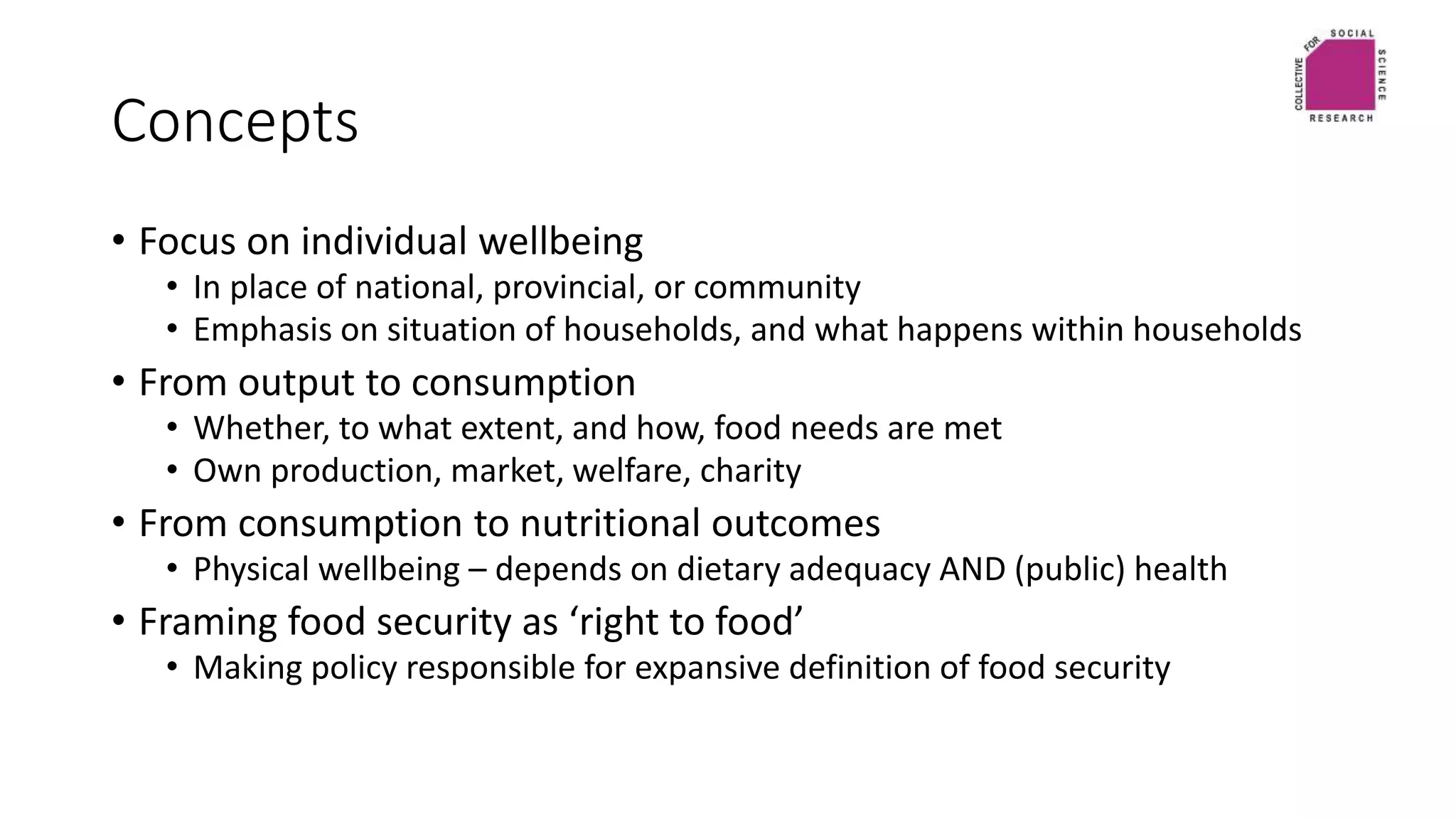 Food security, Hunger and Nutrition in Sindh | PPTX