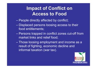 "Food Security in Complex Emergencies" | PPT