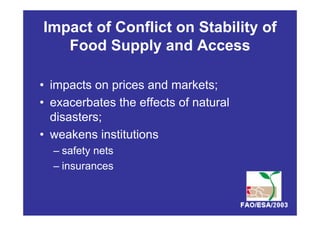 "Food Security in Complex Emergencies" | PPT