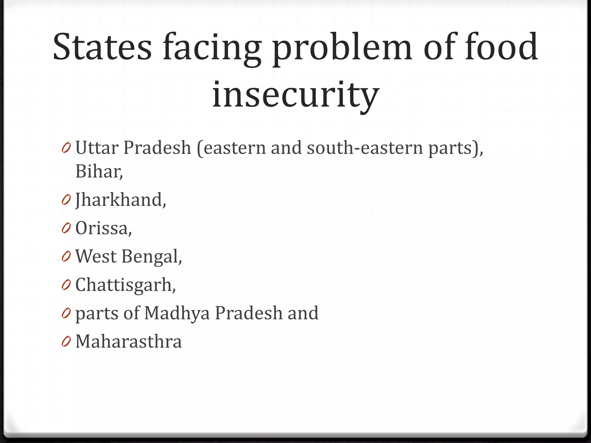 Food security in india | PPTX