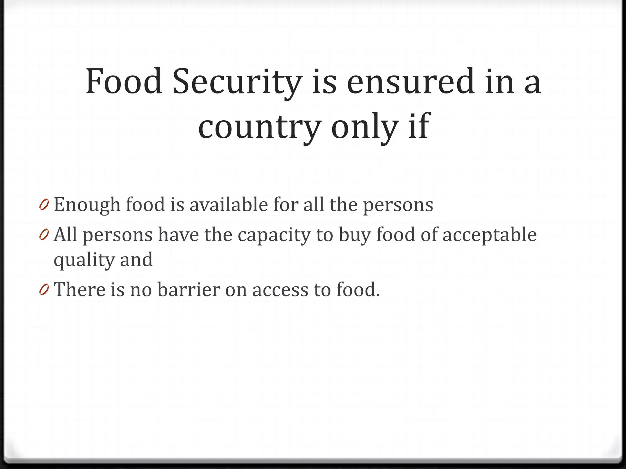 Food security in india | PPTX