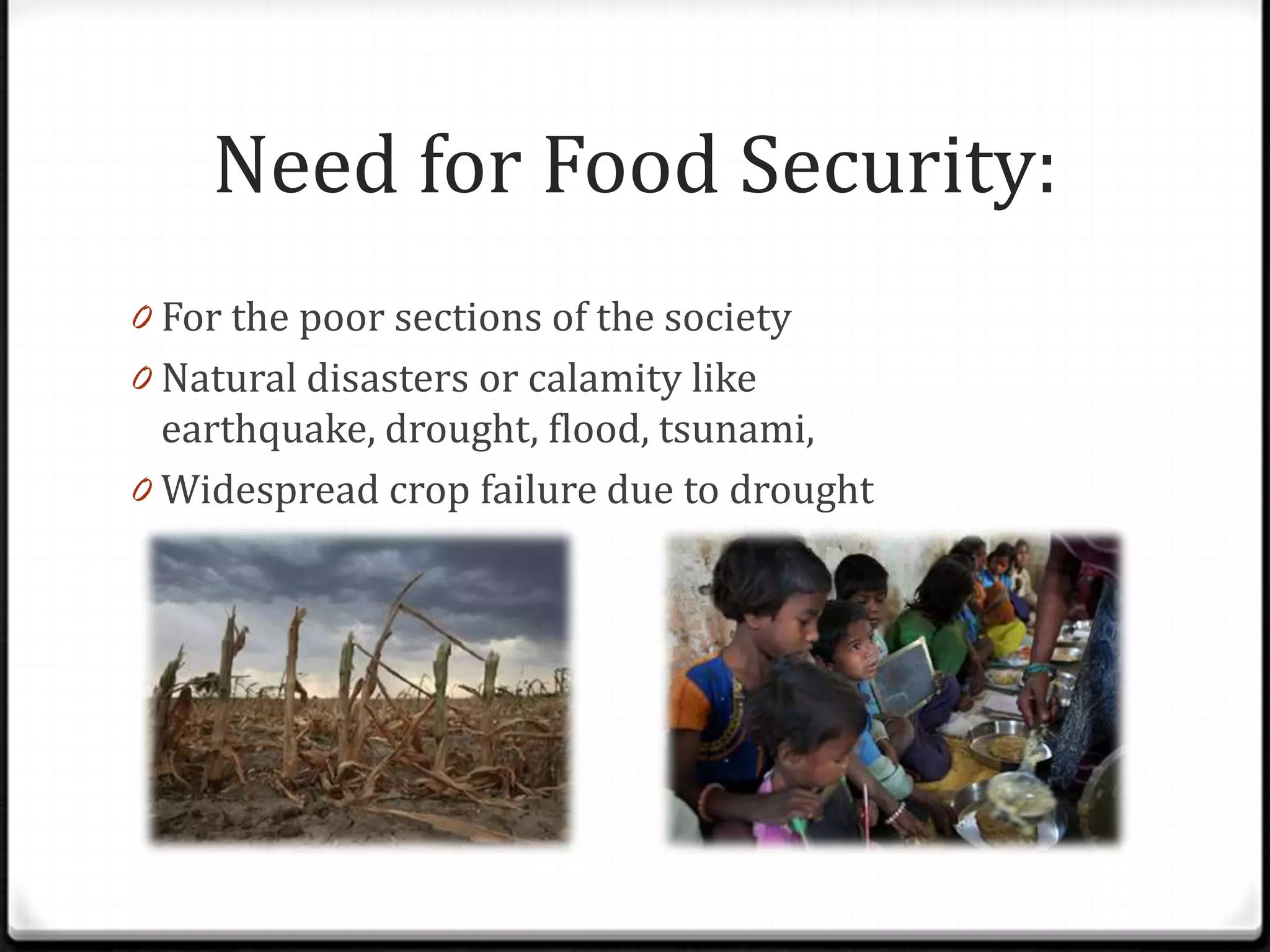 Food security in india | PPTX