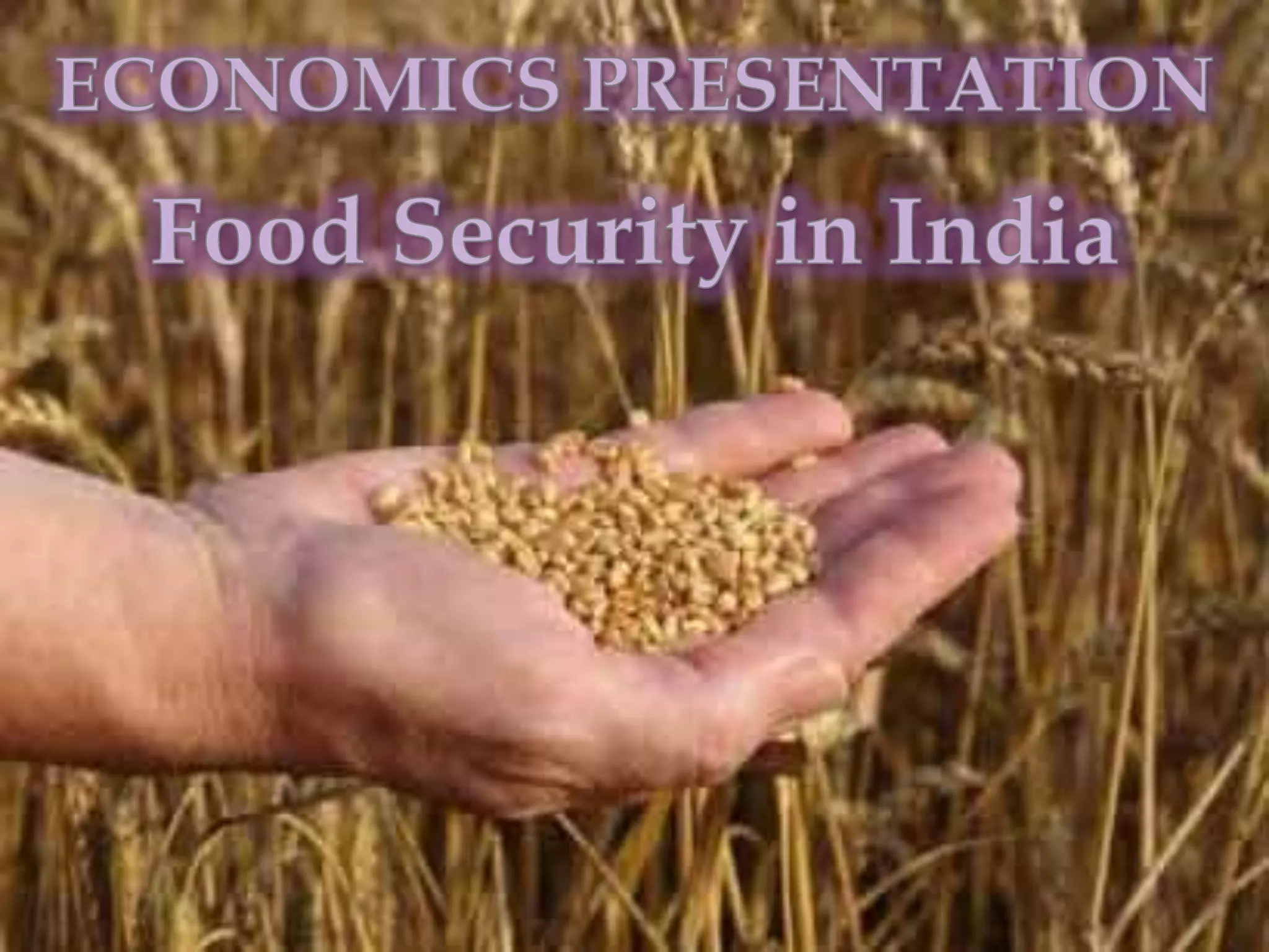 Food security in india | PPTX