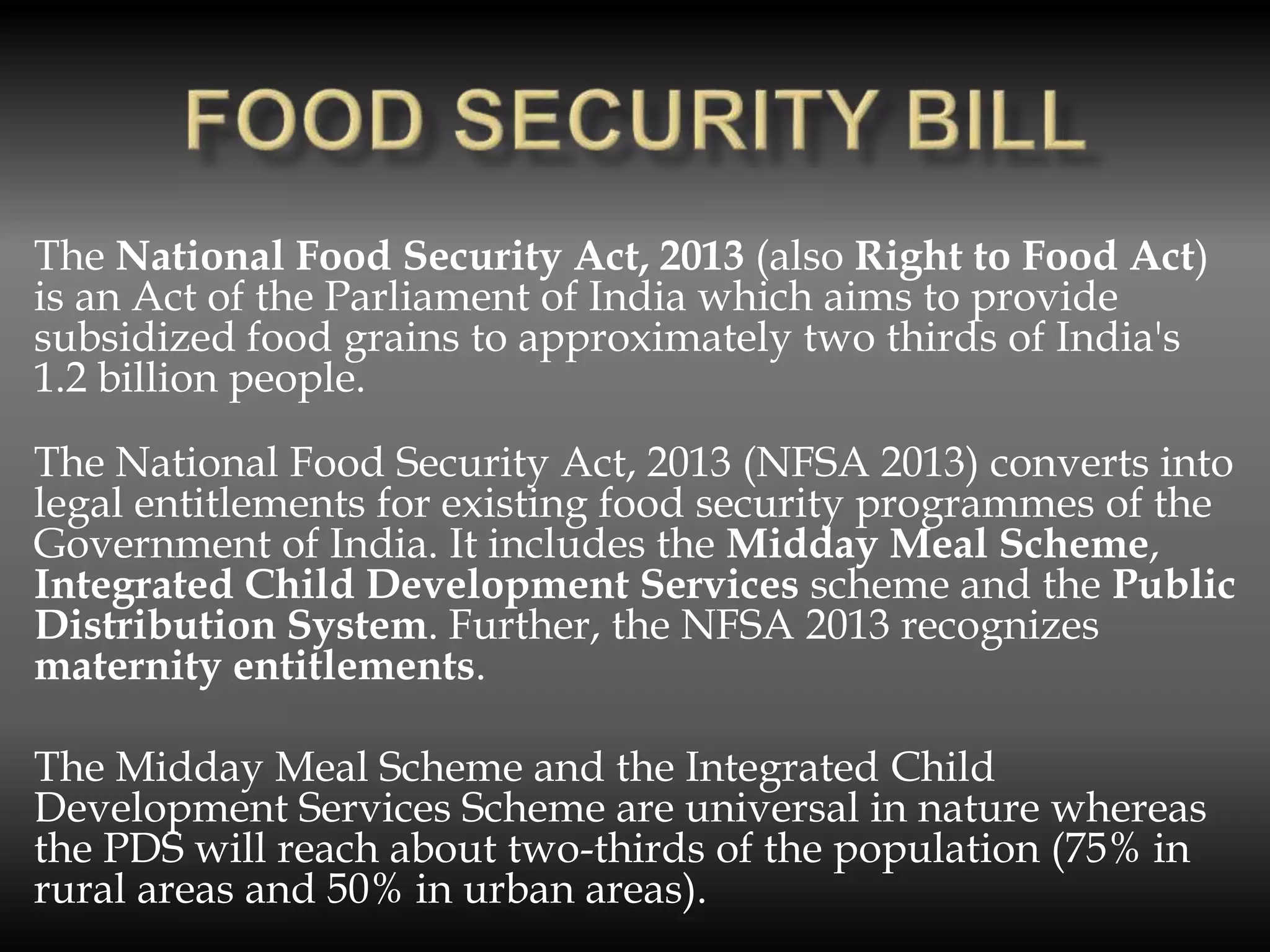 Food security in india | PPTX