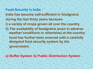 Food security in india | PPSX