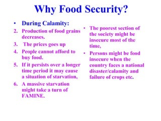 Food Security In India (Class Ix) | PPT